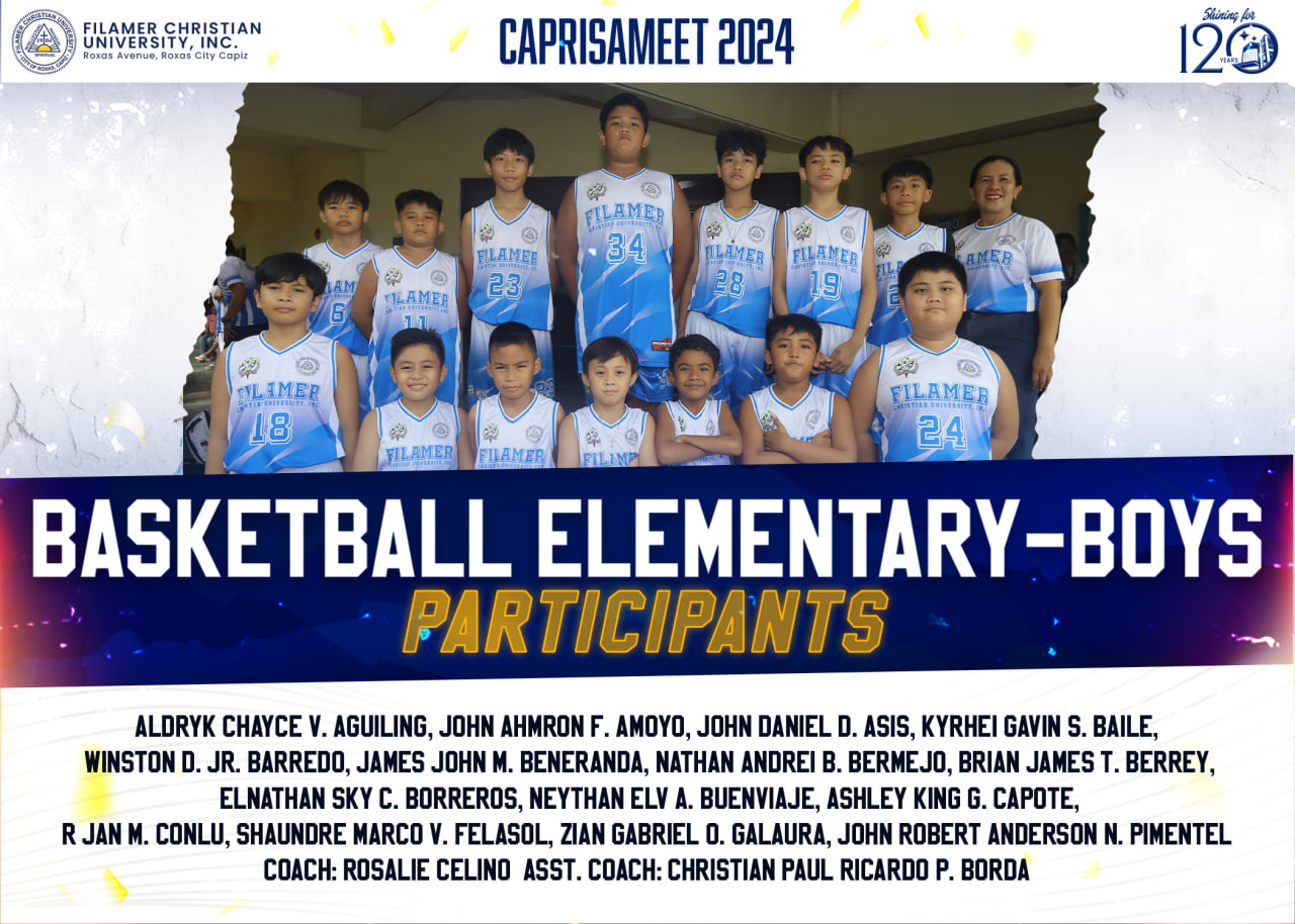 Filamerians dominate CAPRISA 2024 - Filamer Christian University, Inc.
